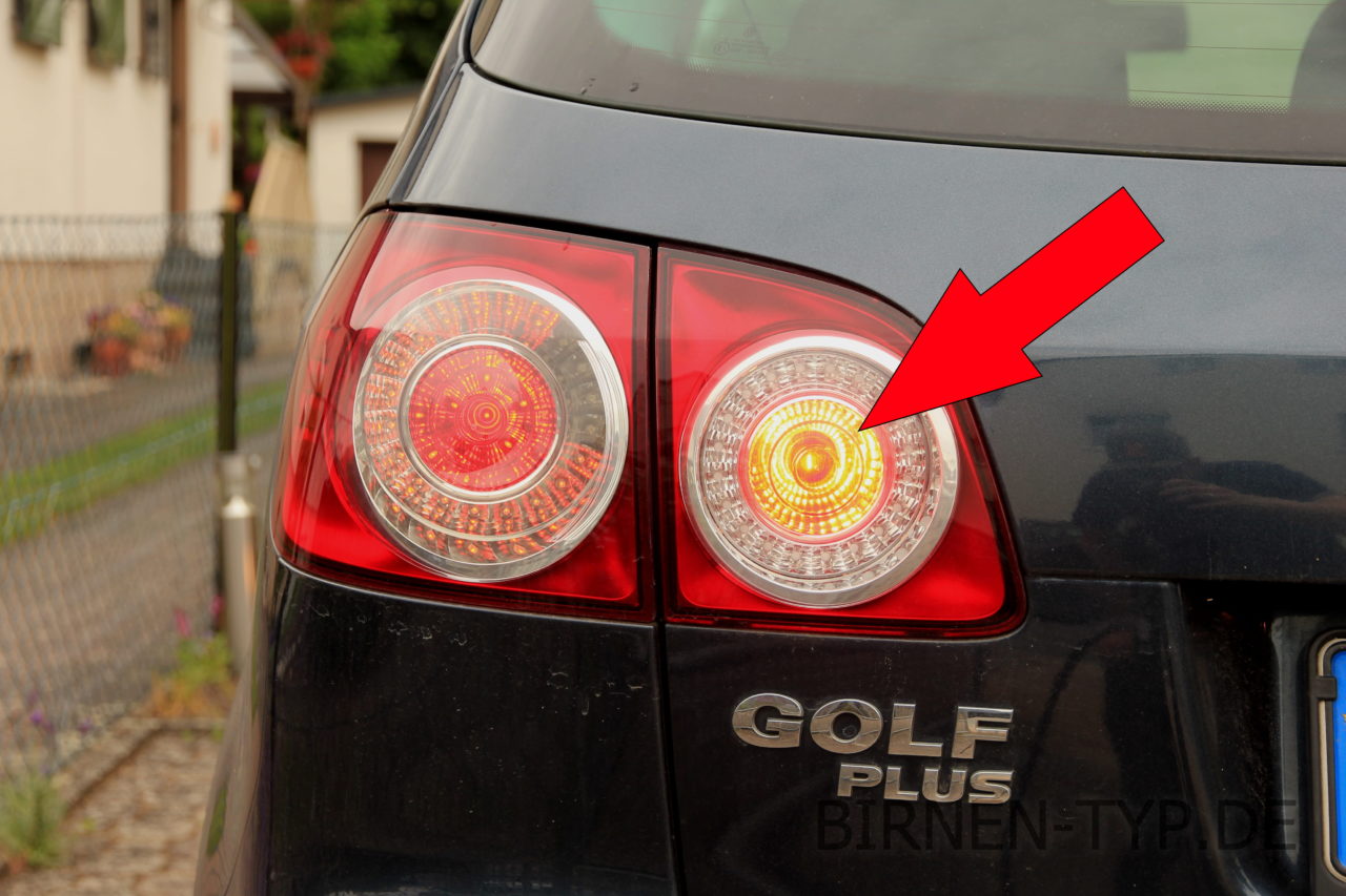 Liste mit allen Birnen für den VW Golf 6 Plus (Typ: 5K1, 2008-2012 ...