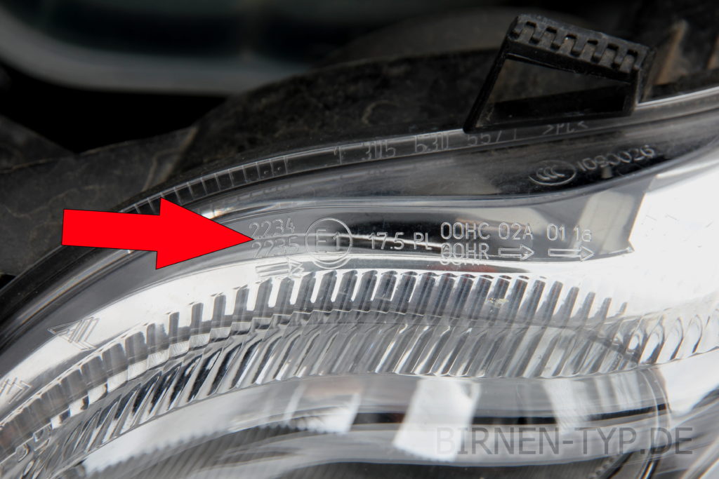 Liste mit allen Birnen für den Smart ForTwo 2. Generation