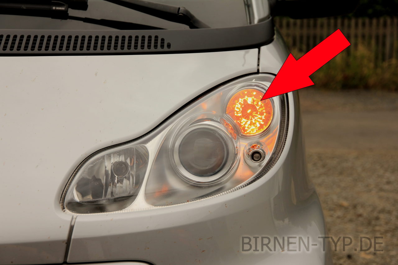 Liste mit allen Birnen für den Smart ForTwo (2. Gen., Typ: 451, 2007-2014)
