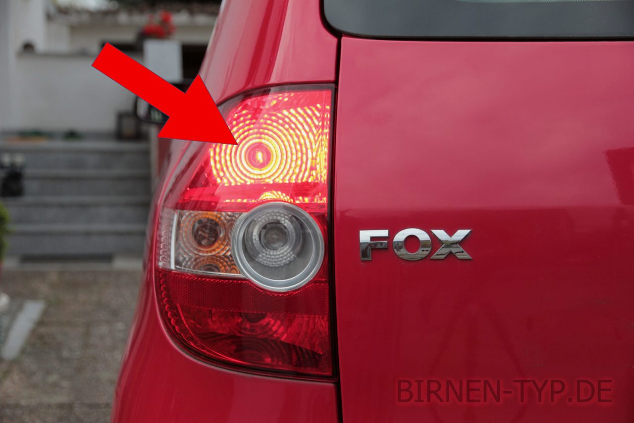 Liste mit allen Birnen für den VW Fox (Typ: 5Z1/3/4, 1. Gen., 2003-2015 ...