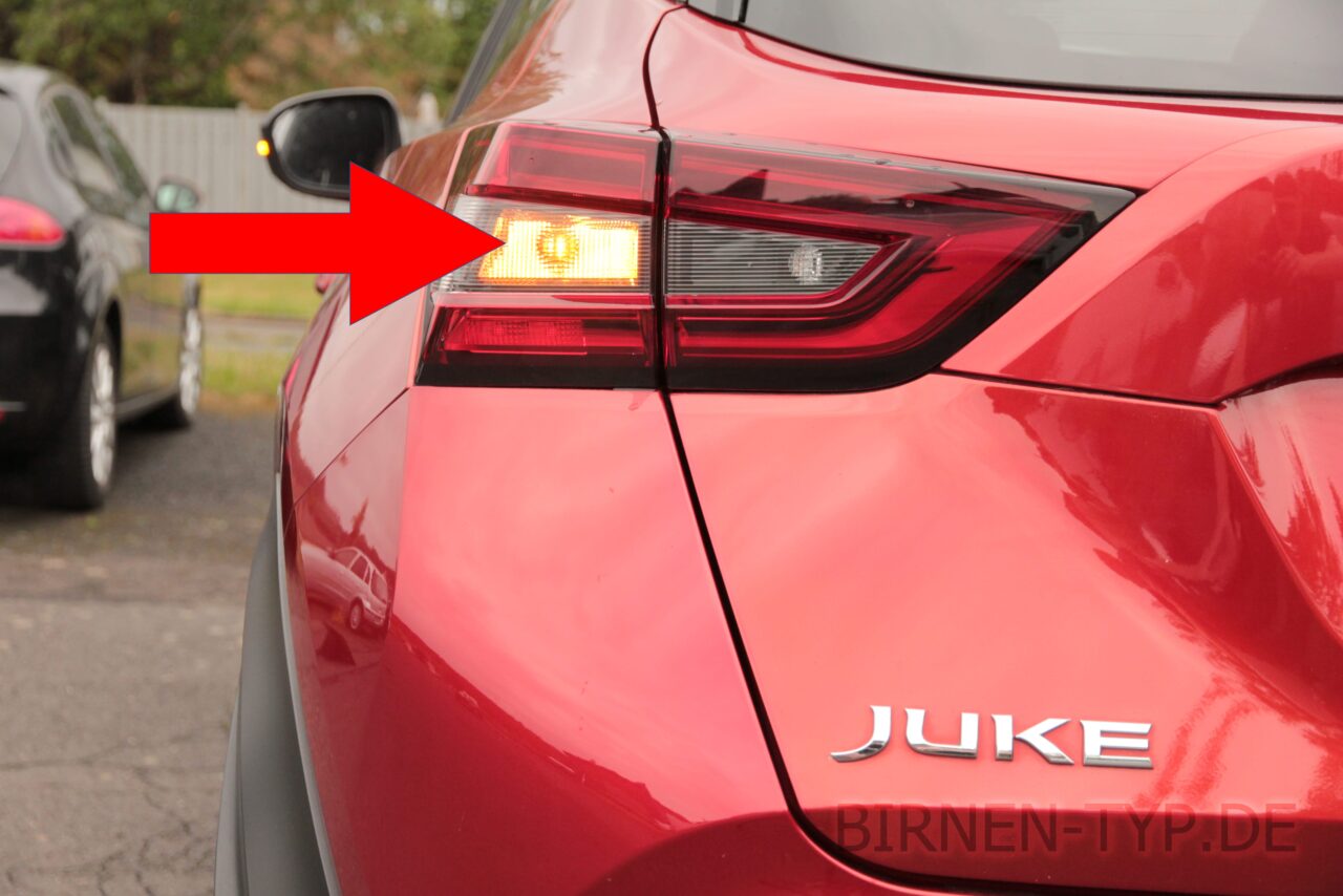Liste mit allen Birnen für den Nissan Juke (2. Gen., Typ: F16, 2019-heute)
