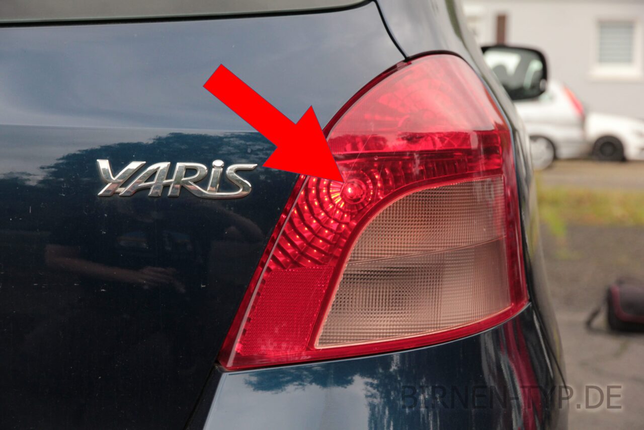 Liste mit allen Birnen für den Toyota Yaris (2. Gen., Typ: XP9, 2005-2011)